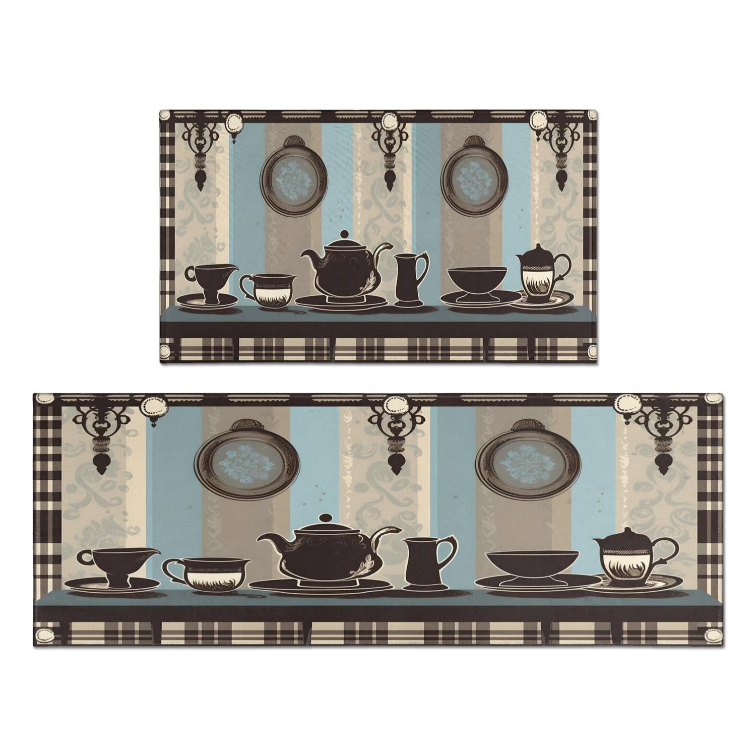 Coffee Cup Latte Mocha Art Decoration-new Kitchen Rugs Set, 17x29 ...