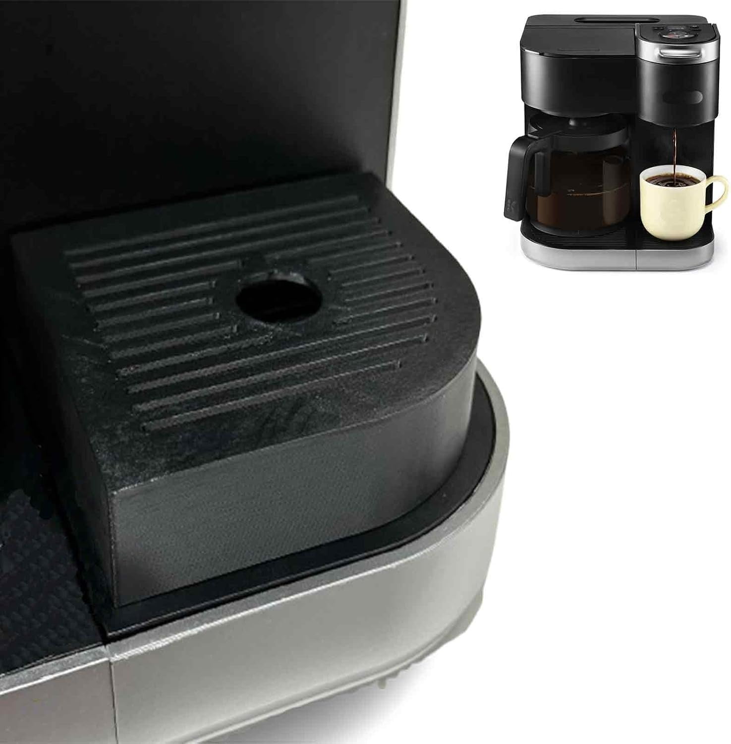 Coffee Cup Rack for Keurig K-Duo - Black Splash Guard | Stackable ...