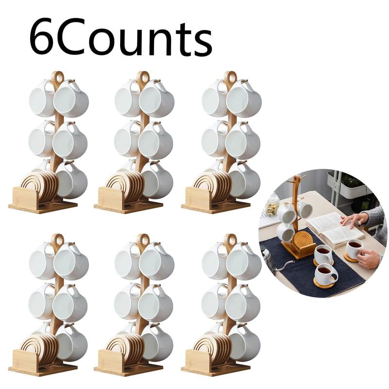 Coffee Cup & Saucer Set, 1 Set Including 6 Counts Cups & 6 Counts ...