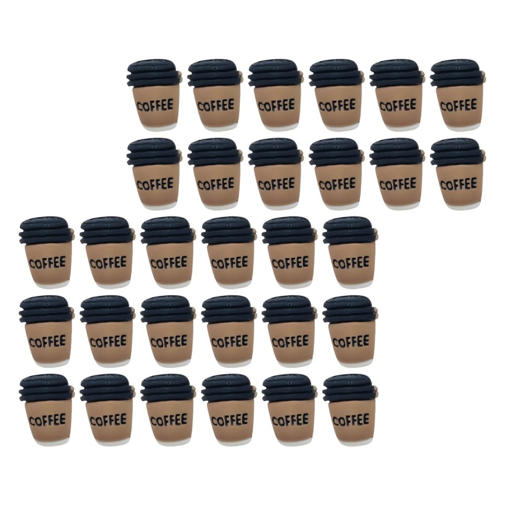 Coffee Cup Shaped Corkboard Push Pin Set Craft from Sturdy Resin ...