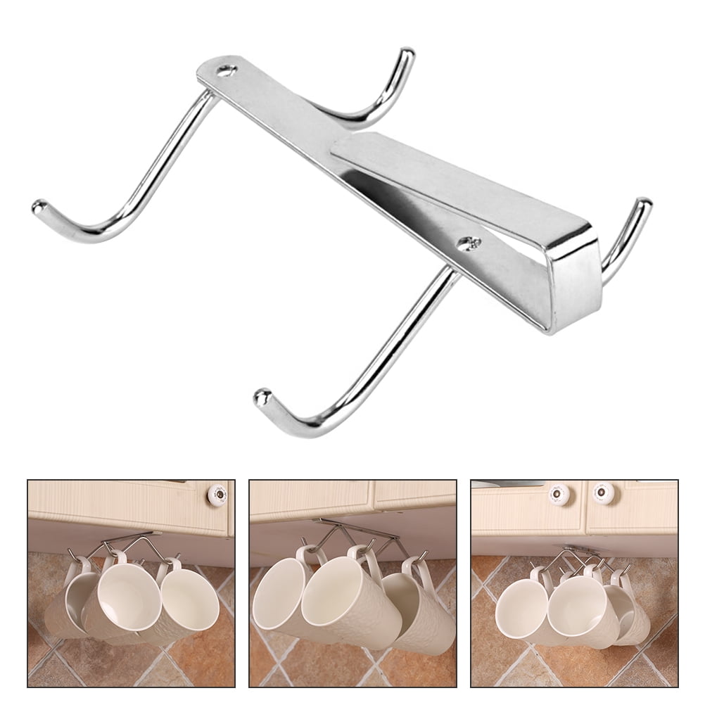 LIOOBO 1Pc Stainless Steel Cup Stand Punch Free Storage Rack for Home ...