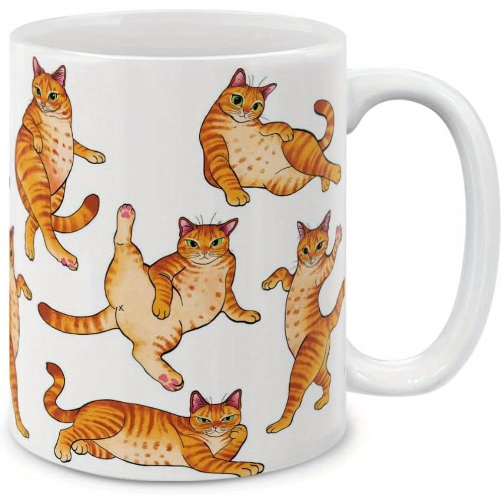 Coffee Cup with Cats, Ceramic, 11 oz / 330 ml, Dishwasher & Microwave ...