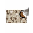 Coffee Cups Doormat Non Slip Diatomaceous Earth Door Mat Absorbent ...