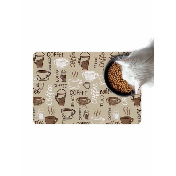 Coffee Cups Doormat Non Slip Diatomaceous Earth Door Mat Absorbent ...