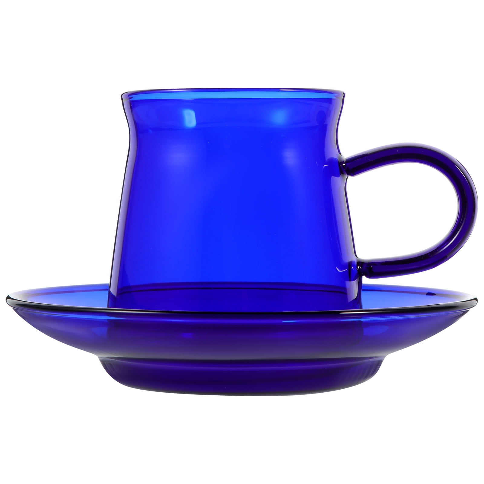 Coffee Cups and Saucers Glass Coffee Drinking Cup with Tray Tea Cup ...