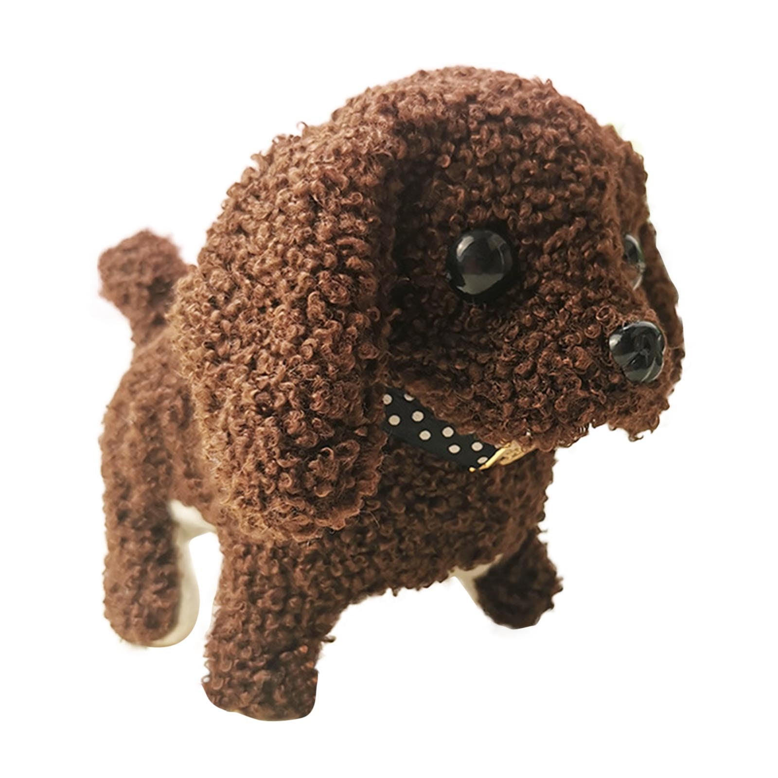 Coffee Cute Puppy Electronic Interactive Walking Dog Toy With Sound And Flashing Lights ...