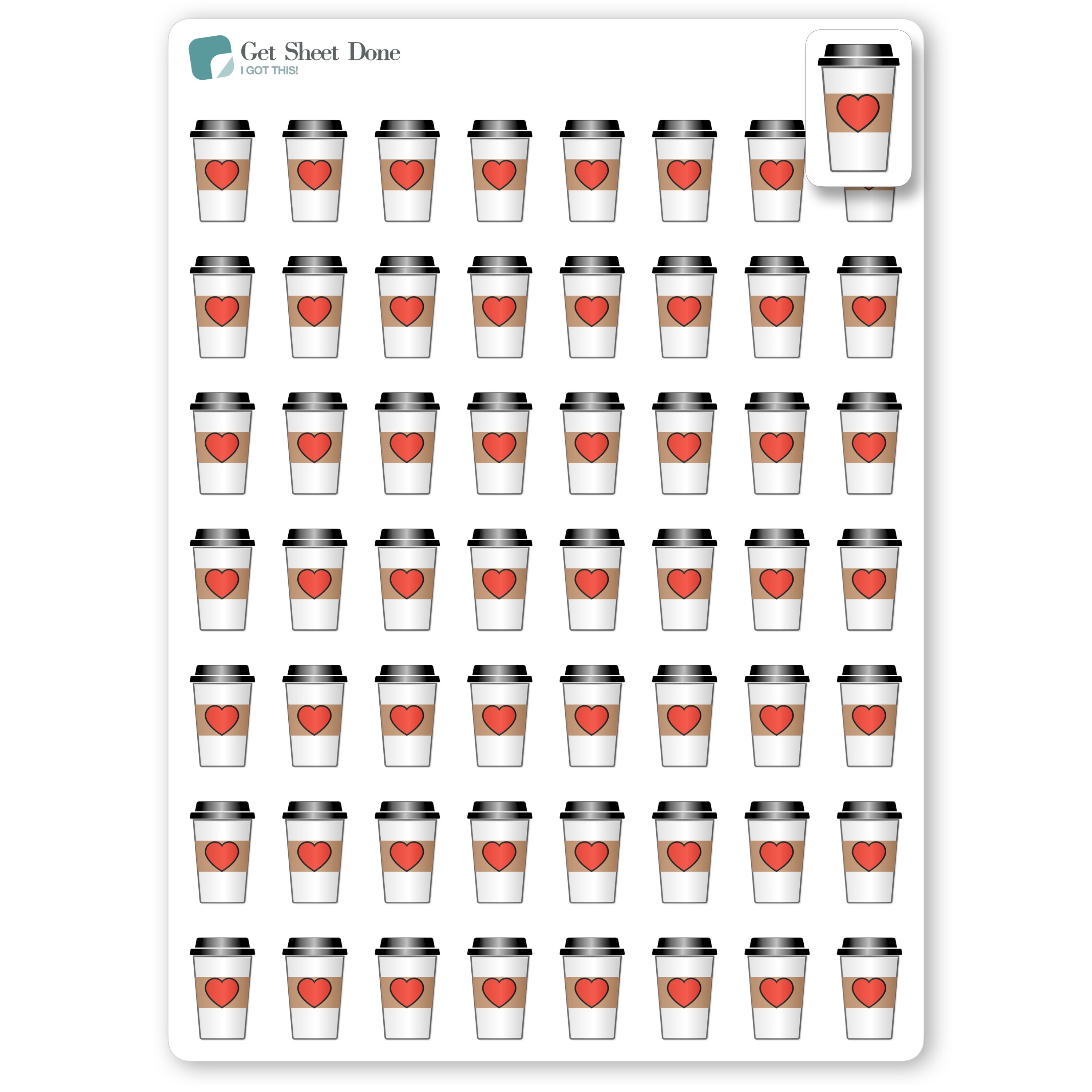 Coffee Date Planner Stickers / Appointments Reminder Stickers / Me Time ...