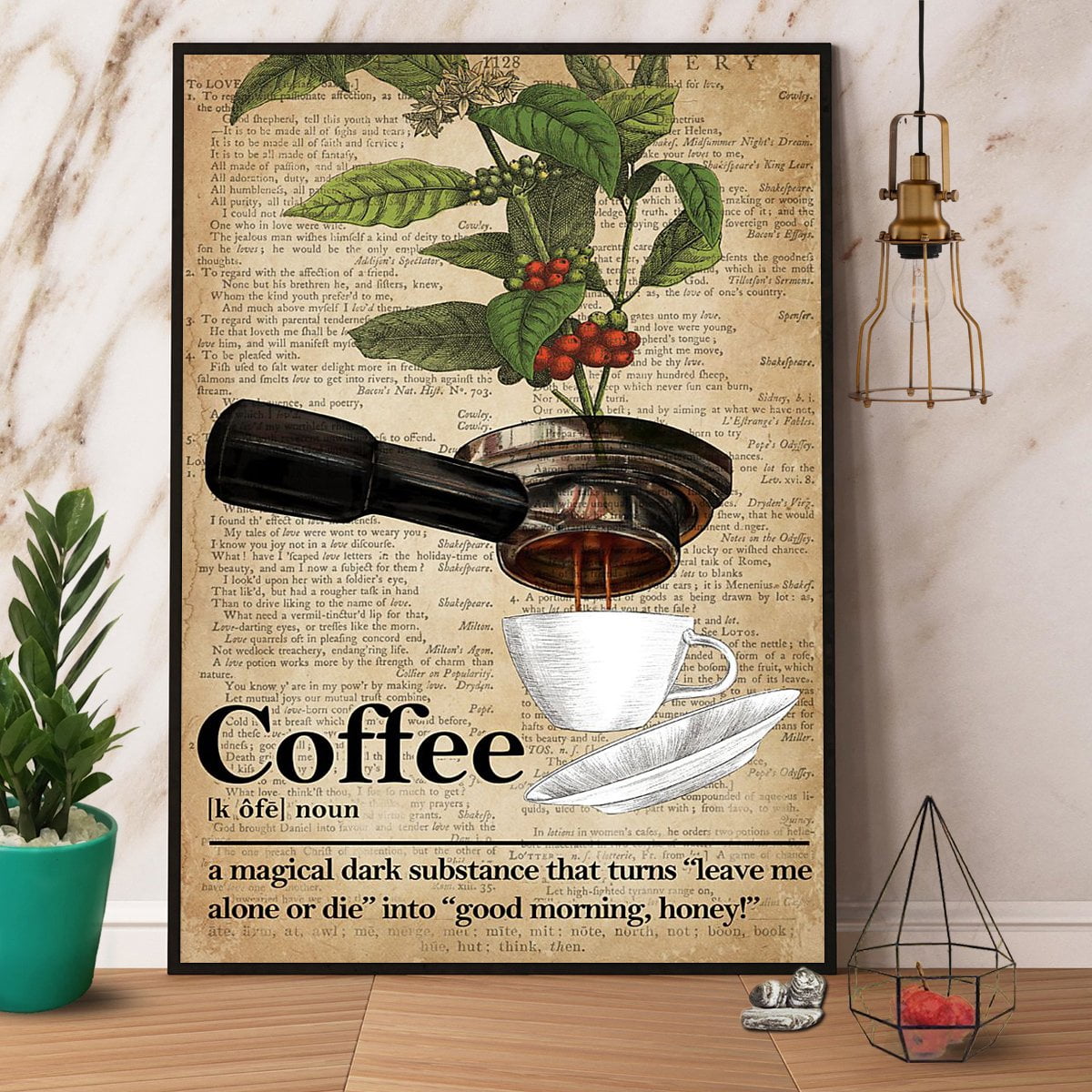 Coffee Definition A Magical Dark Substance Paper Poster No Frame Matte ...