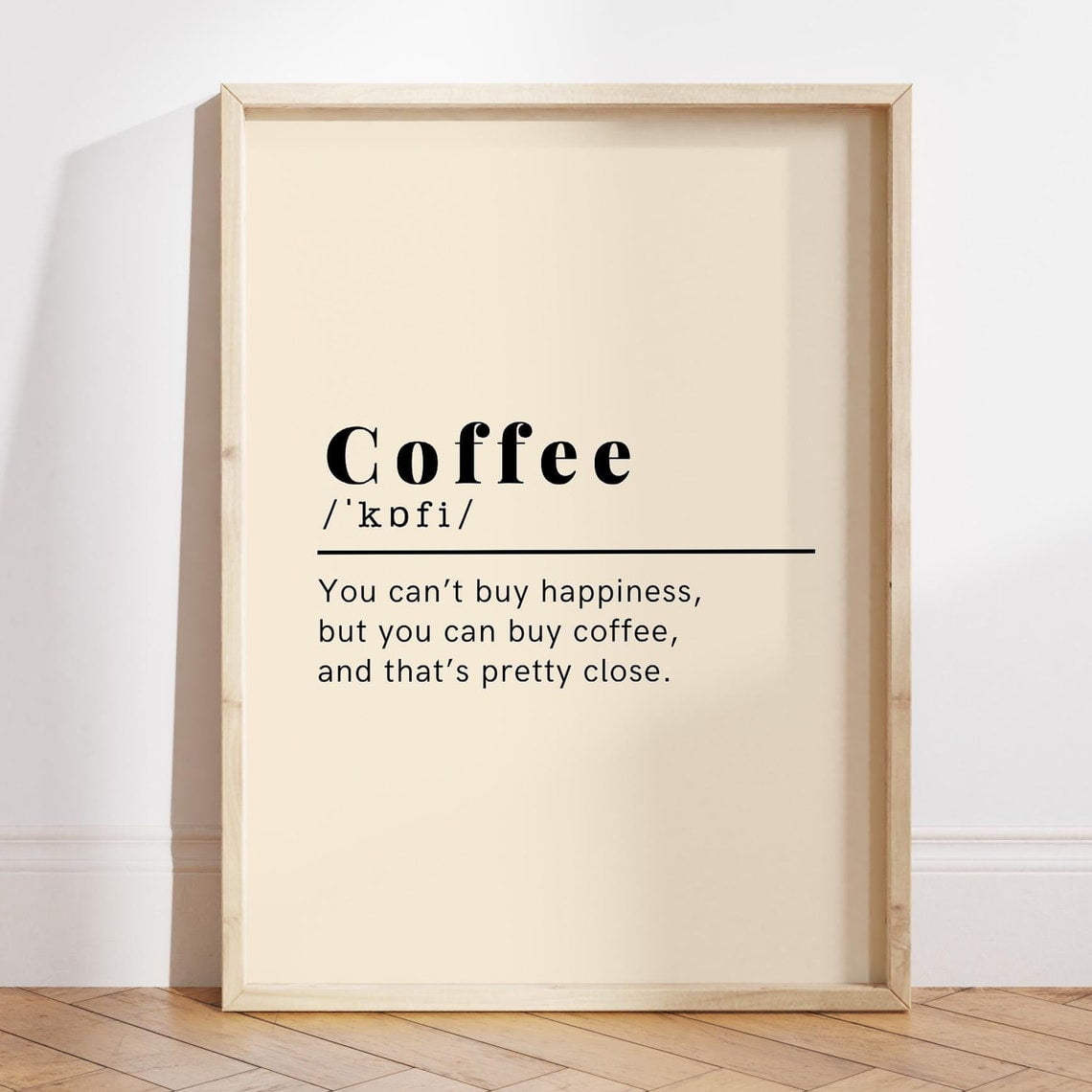 Coffee Definition Poster, Good Morning Coffee Poster, Coffee Lover Gift ...
