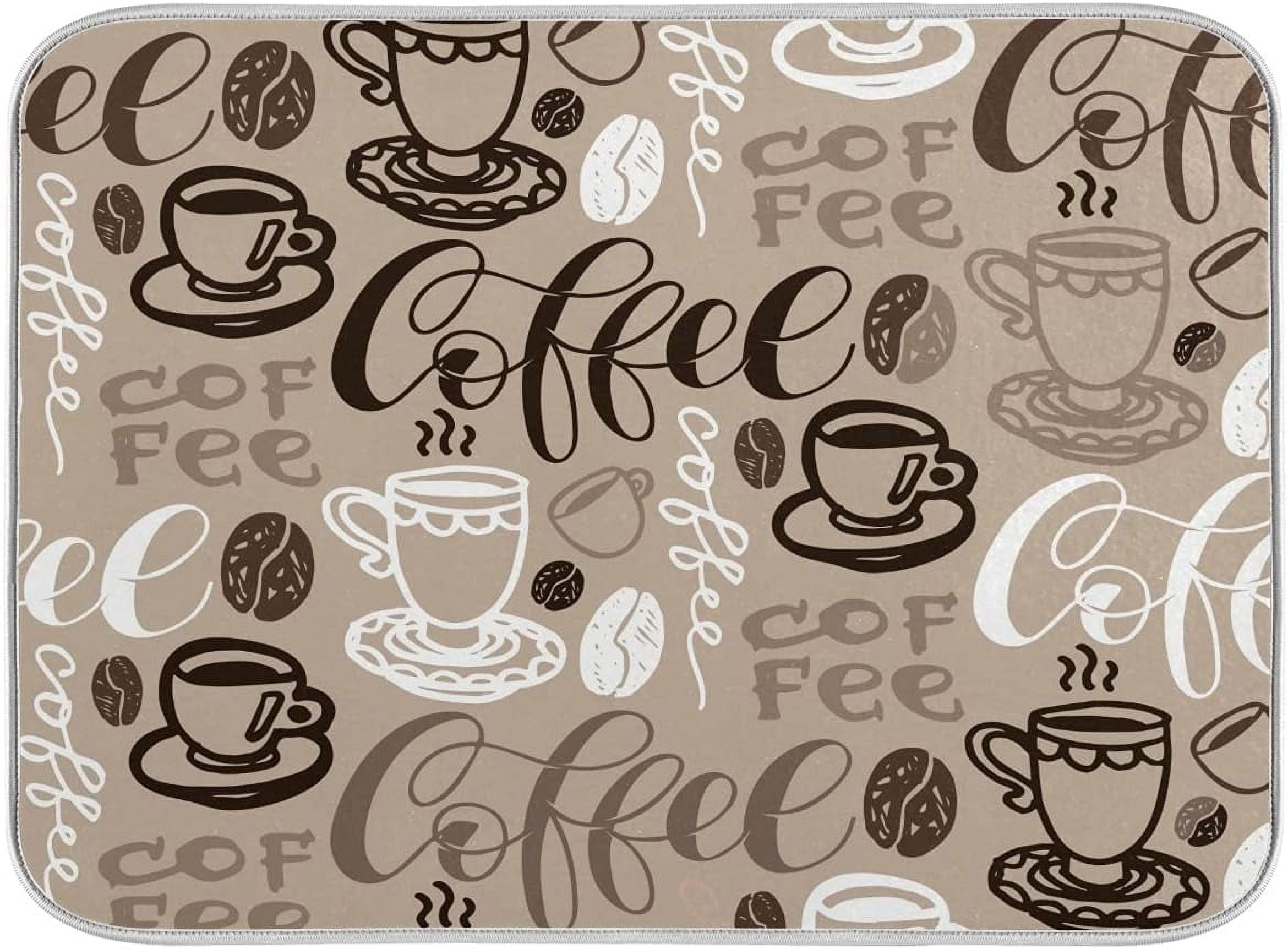 Coffee Dish Drying Mat 16 x 18 Inch Coffee Drying Mat with High ...