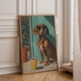Coffee Dog Art Cool With Sunglasses Wall Art Lover Decor Whimsical ...