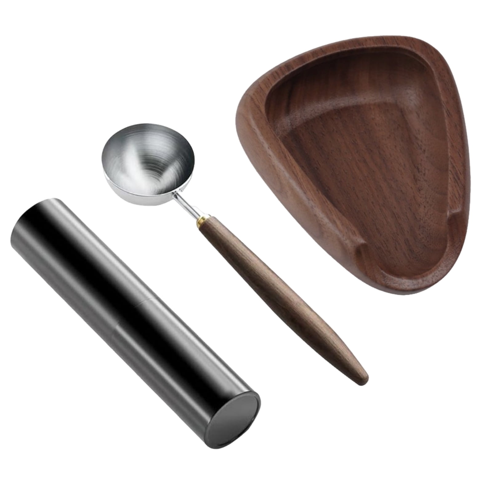 Coffee Dosing Cup Set Anti-Static Wooden Bean Scale with Measuring ...