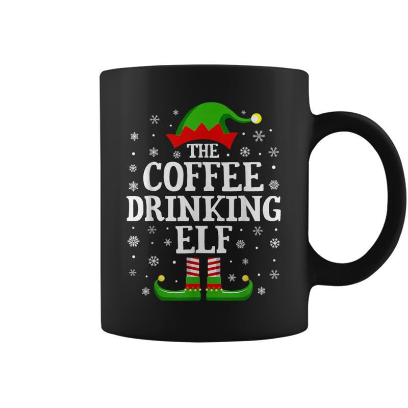Coffee Drinking Elf Christmas Family Matching Coffee Mugs - Walmart.com