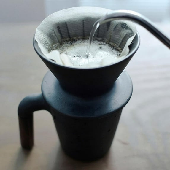 Coffee Dripper - Ceramic Pour Over Coffee Maker, Brews 1-2 Cups ...