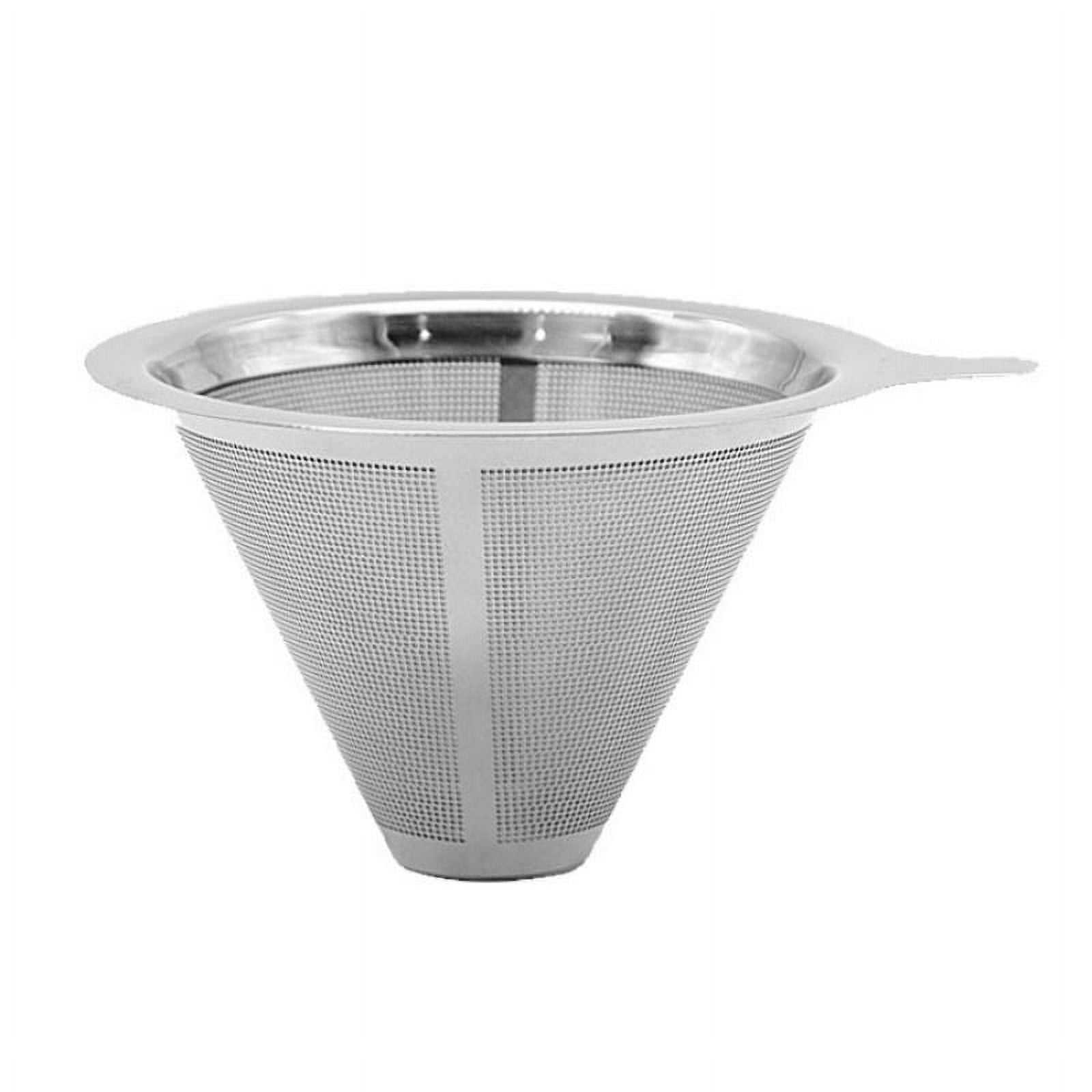 Coffee Dripper Filter, Portable 304 Stainless Steel Drip Dripper Double ...
