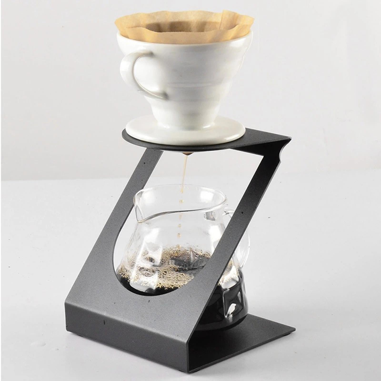 Coffee Dripper Stand Metal Filter Cup Frame Holder Rack Stainless Steel Geometric Drip Cups ...
