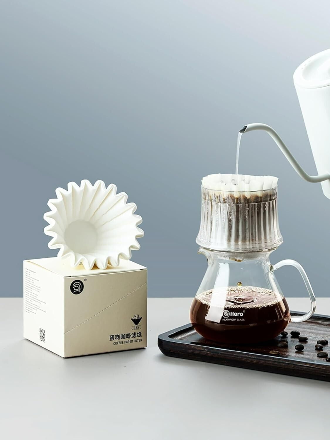 Coffee Dripper and Filters,3 Extraction Modes Pour Over Coffee Maker ...