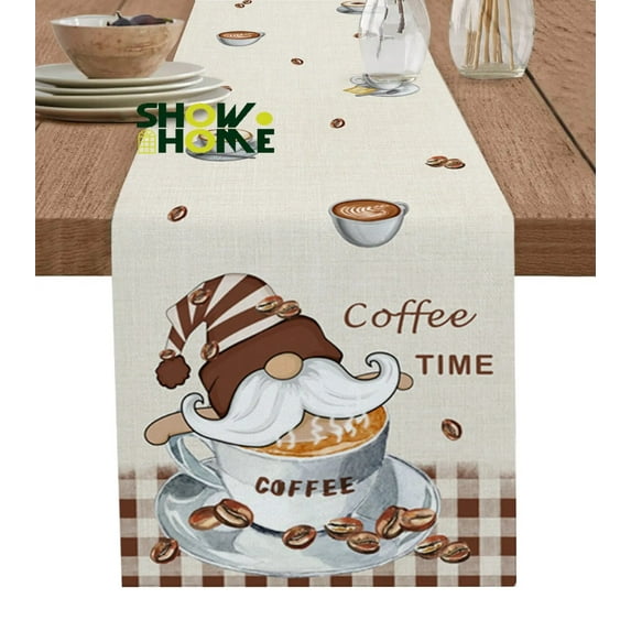 Coffee Dwarf Coffee Beans Table Runner Wedding Coffee Table r ...