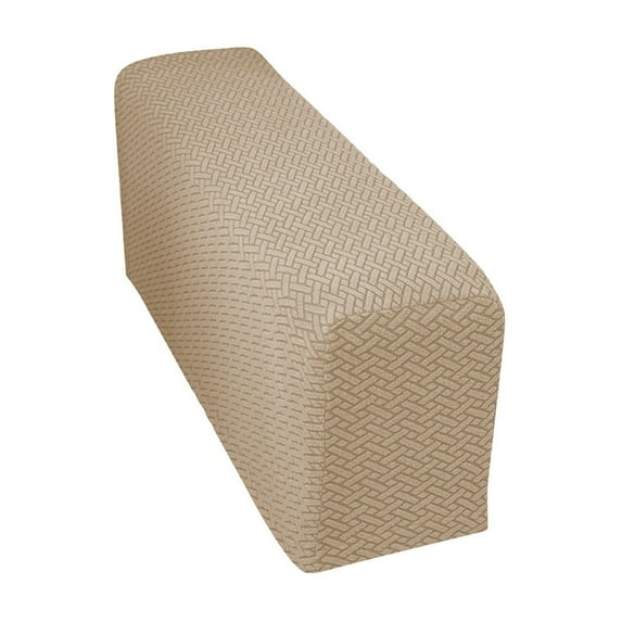 Coffee Elastic Sofa Armrest Covers, Thickened Stain-Resistant Fabric ...