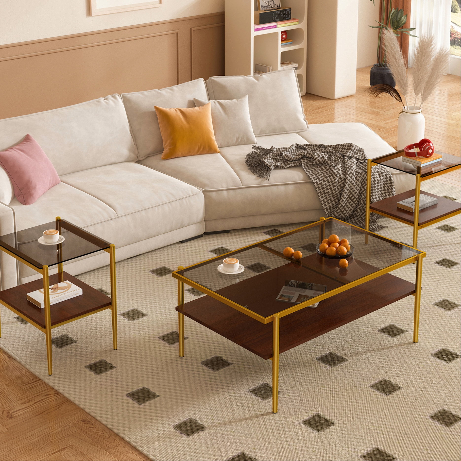 Coffee and End Tables Package | Modern Tables for Daily Use with MDF ...