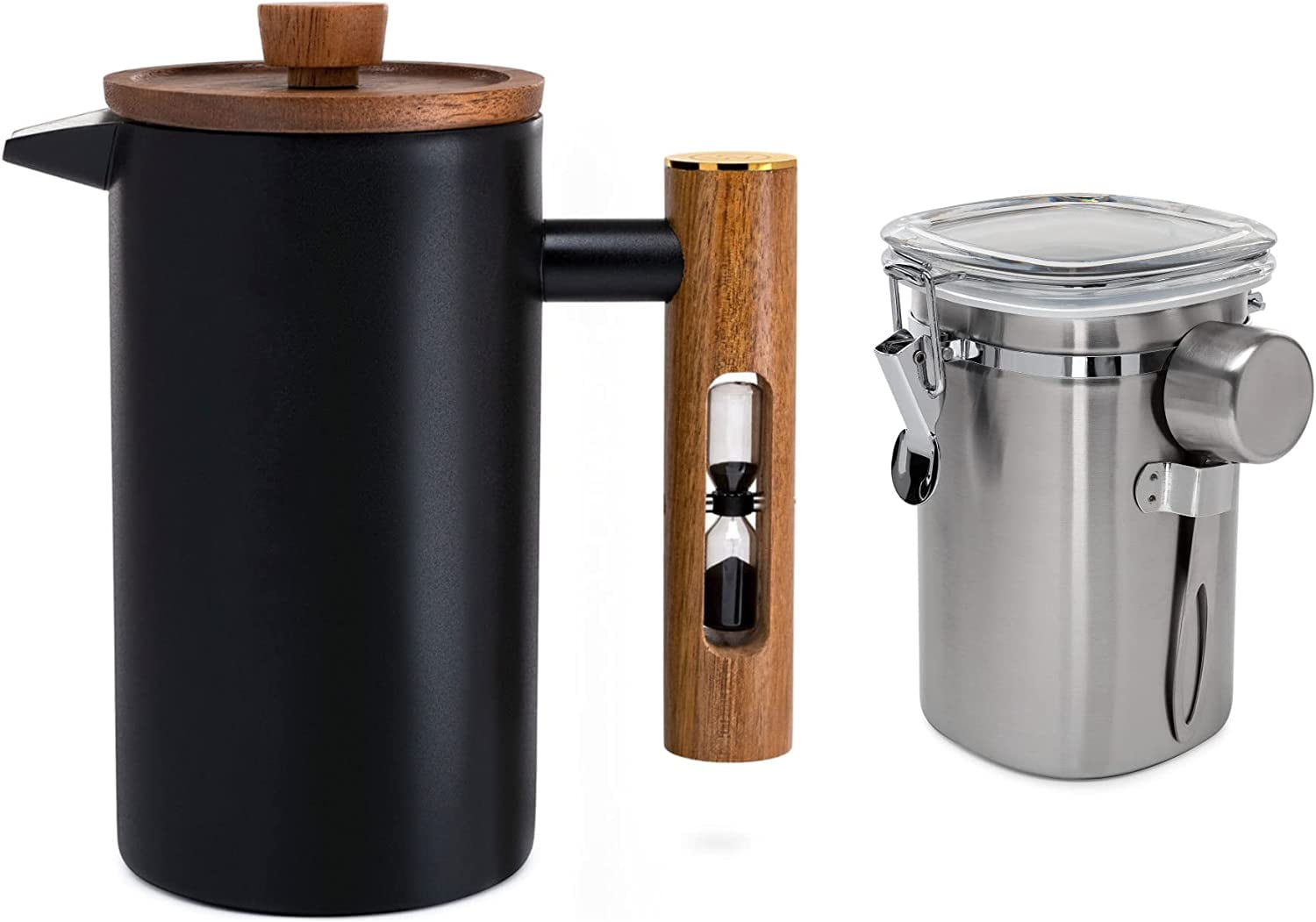 Coffee Enthusiast Bundle Set - 34 oz. Double Wall Stainless Steel ...