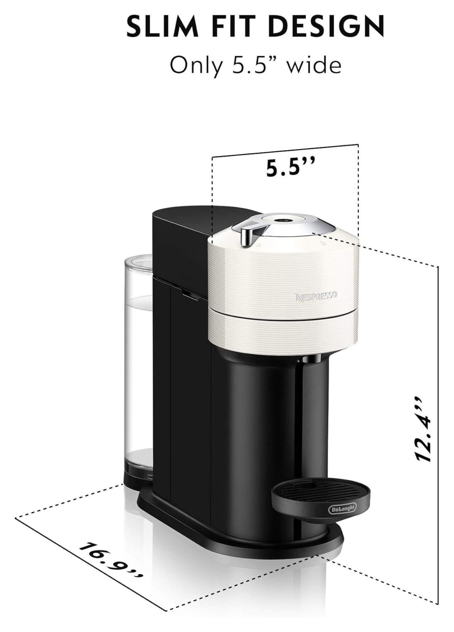 Coffee & Espresso Maker with Aeroccino - Machine for 5-18oz Coffee ...