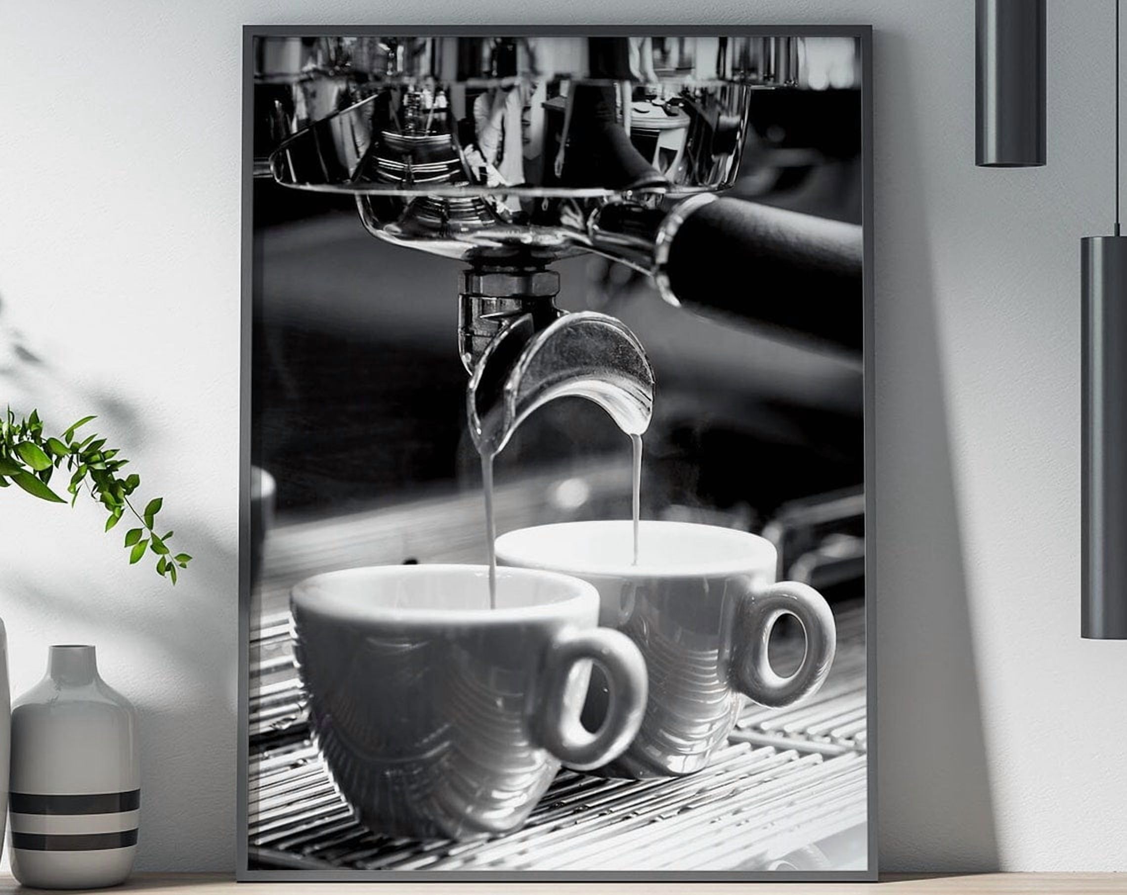 Coffee Espresso Poster Print Wall Decor Black And White Coffee Art ...