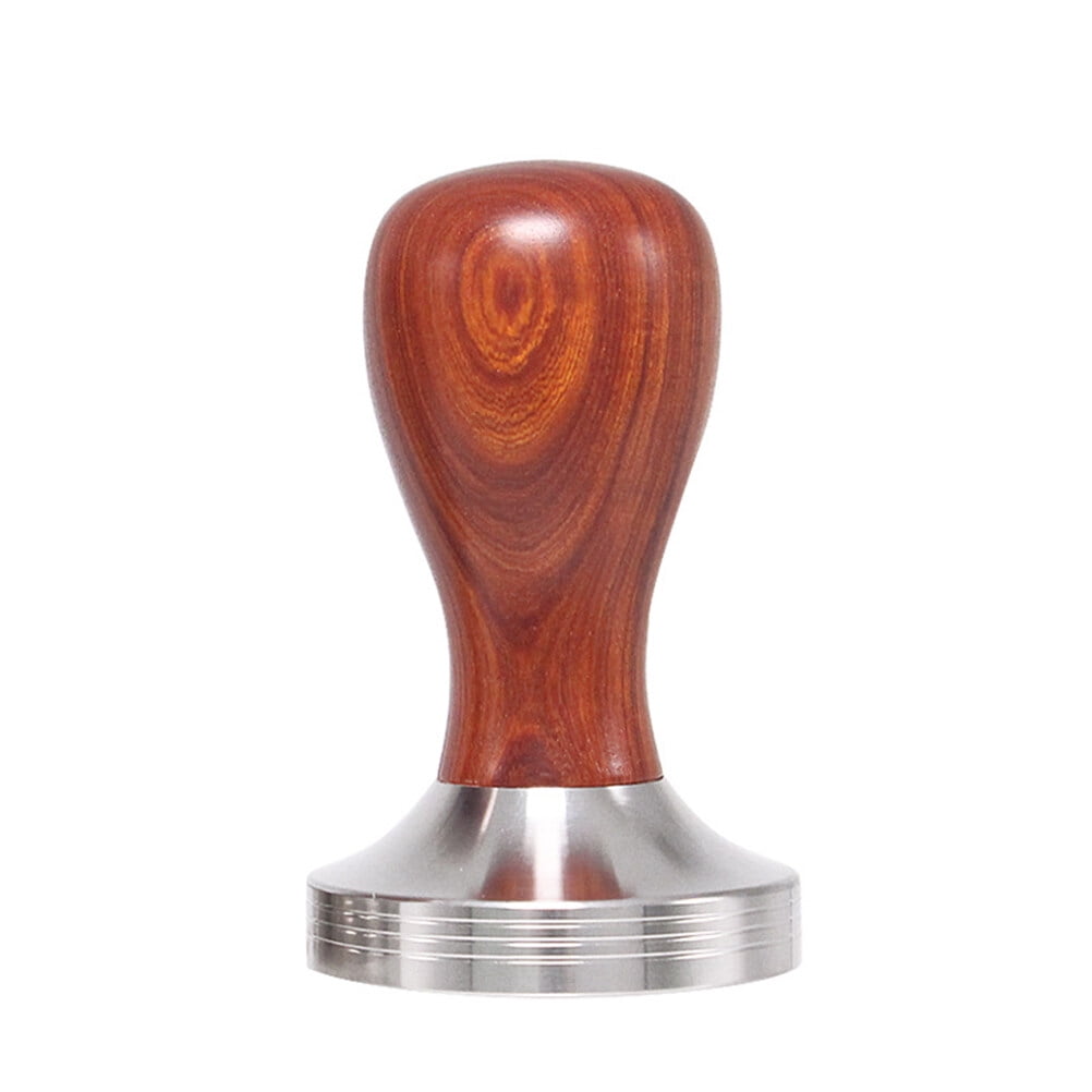 Coffee Espresso Tamper 49mm Stainless Steel Handheld Grinder Wooden ...