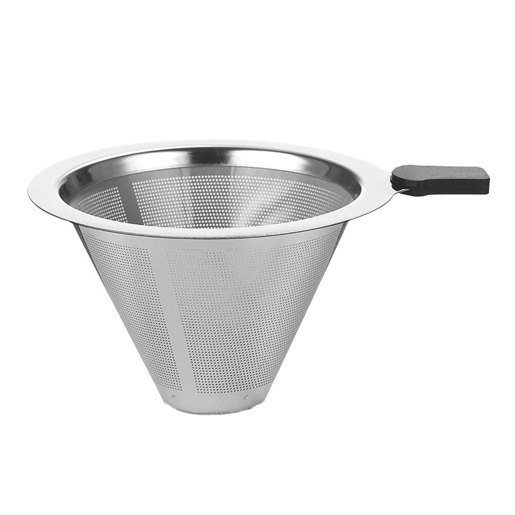 Stainless Steel Coffee Filter Cone Dripper, Reusable Single Pour Over ...