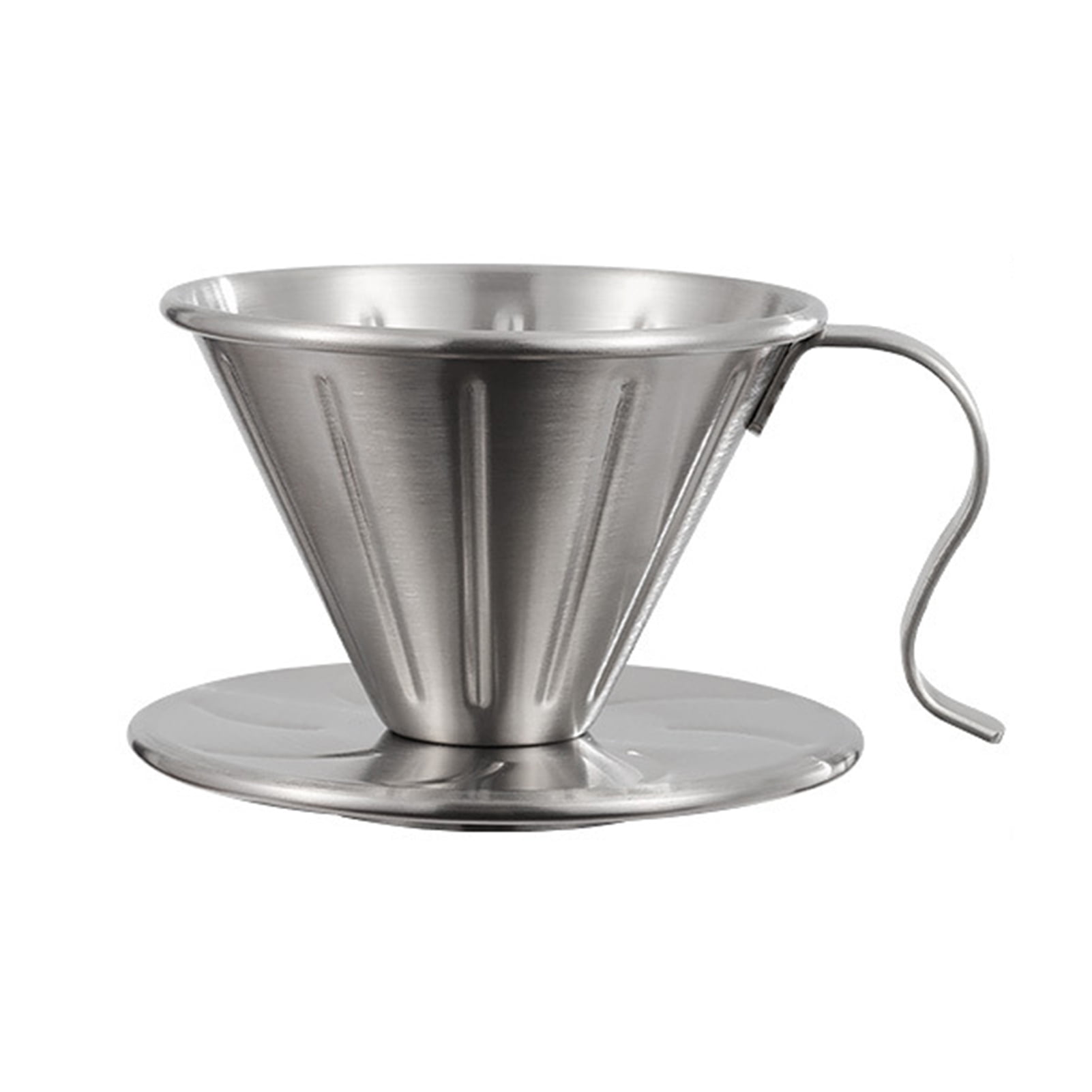 Coffee Filter Cone Stainless Steel Hand Drip Pour Over Coffee Funnel ...
