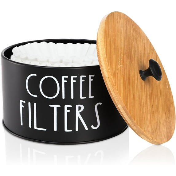 Coffee Filter Holder, Large Capacity Coffee Filter Storage Container ...