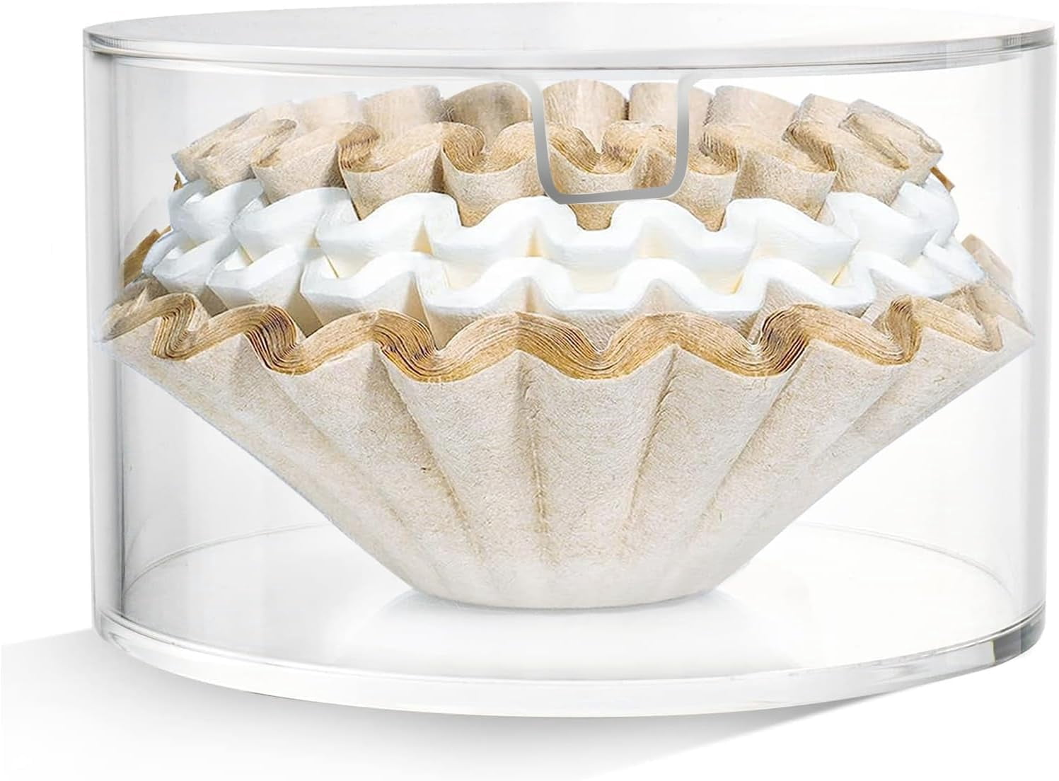 Coffee Filter Holder Storage with Lid, Coffee Pod Holder, Acrylic ...