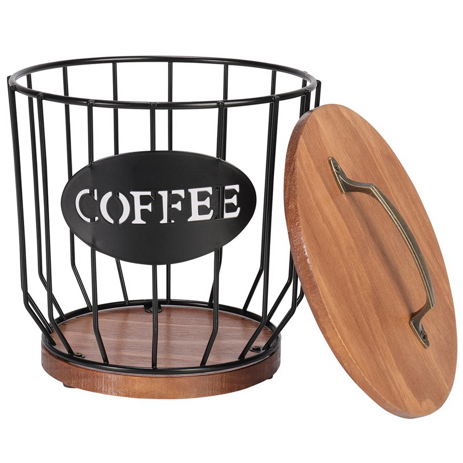 Coffee Filter Holder Storage with Lid, Metal Coffee Filter Container ...