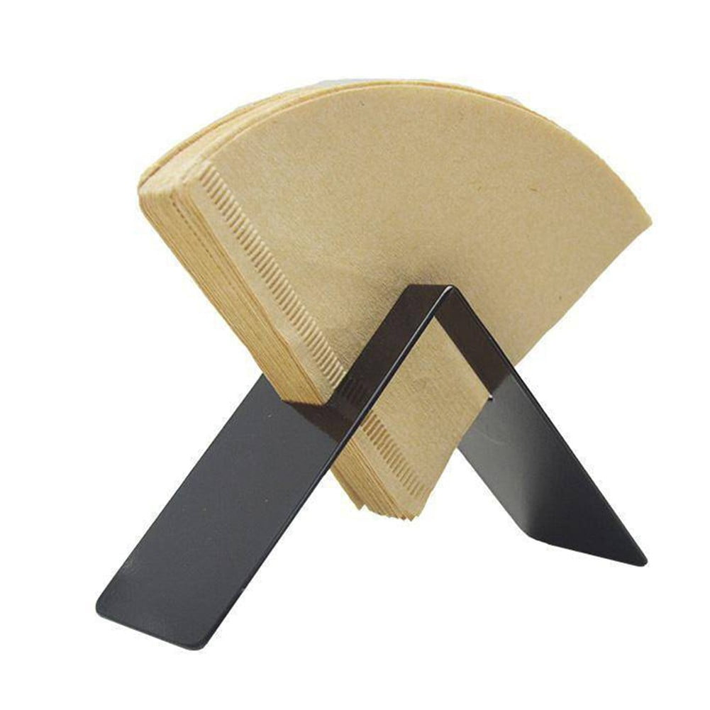 Coffee Filter Holder V-Shaped Storage Rack Bracket And Firm Black ...