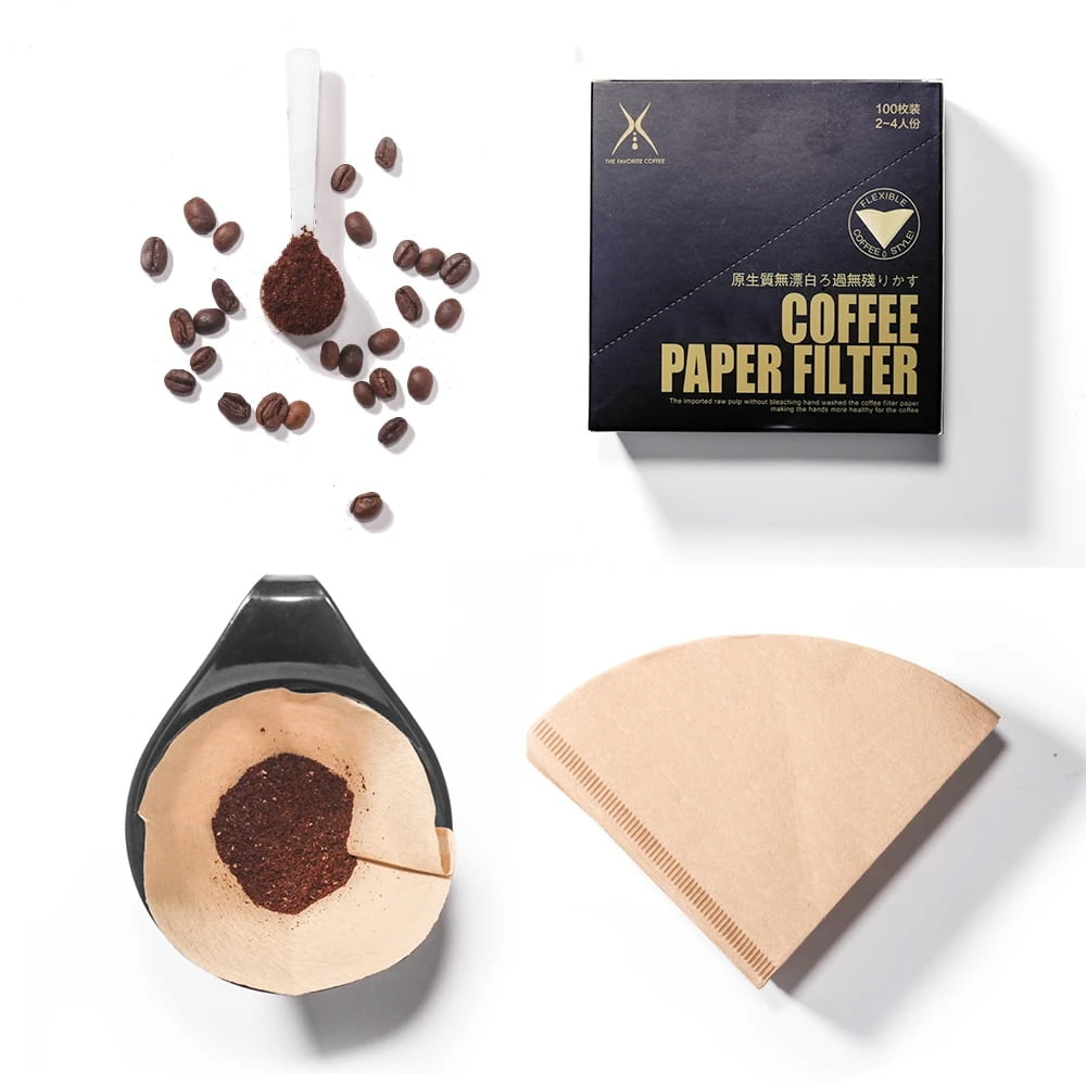 Coffee Filter Paper Count Disposable Coffer Filters Natural Cone V ...