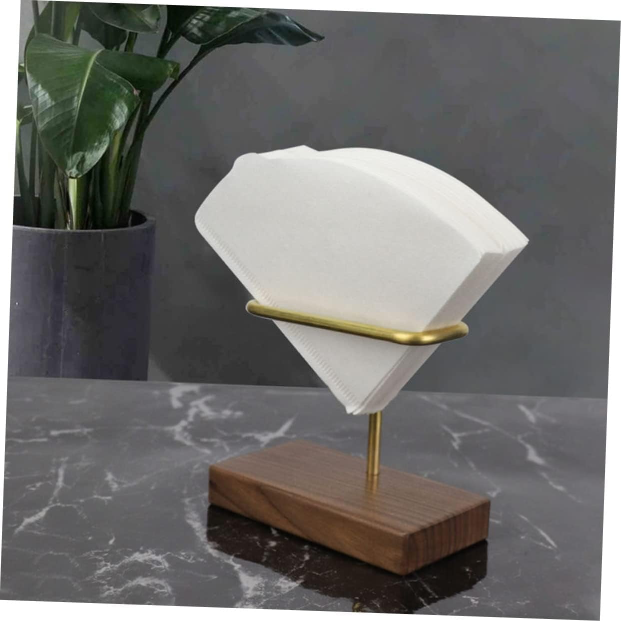 Coffee Filter Storage, Coffee Filter Paper Storage Stand, Wood Napkin ...
