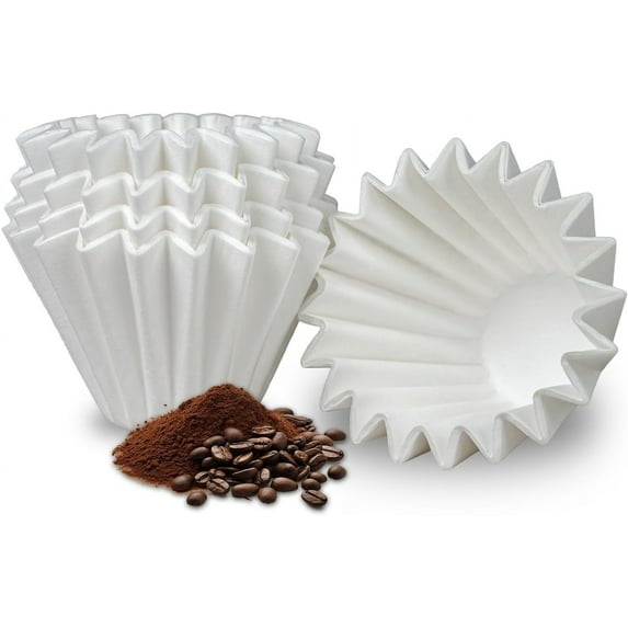 Coffee Filters, 100 Count Disposable Basket Filter Paper, Compatible ...