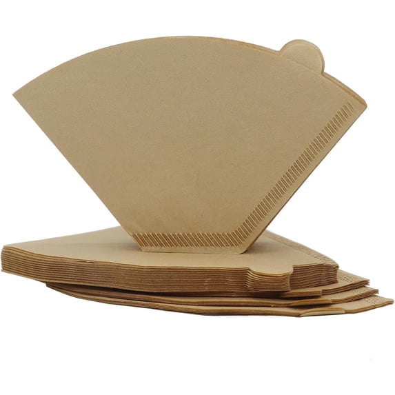 Coffee Filters Cone Paper 100 Count Unbleached Disposable Paper Fits ...