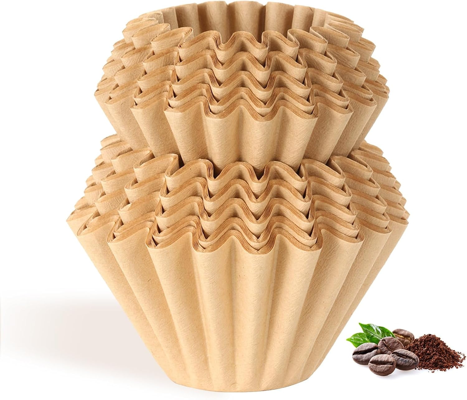 Coffee Filters, Natural Basket Filter Paper for Coffee Maker, Travel ...