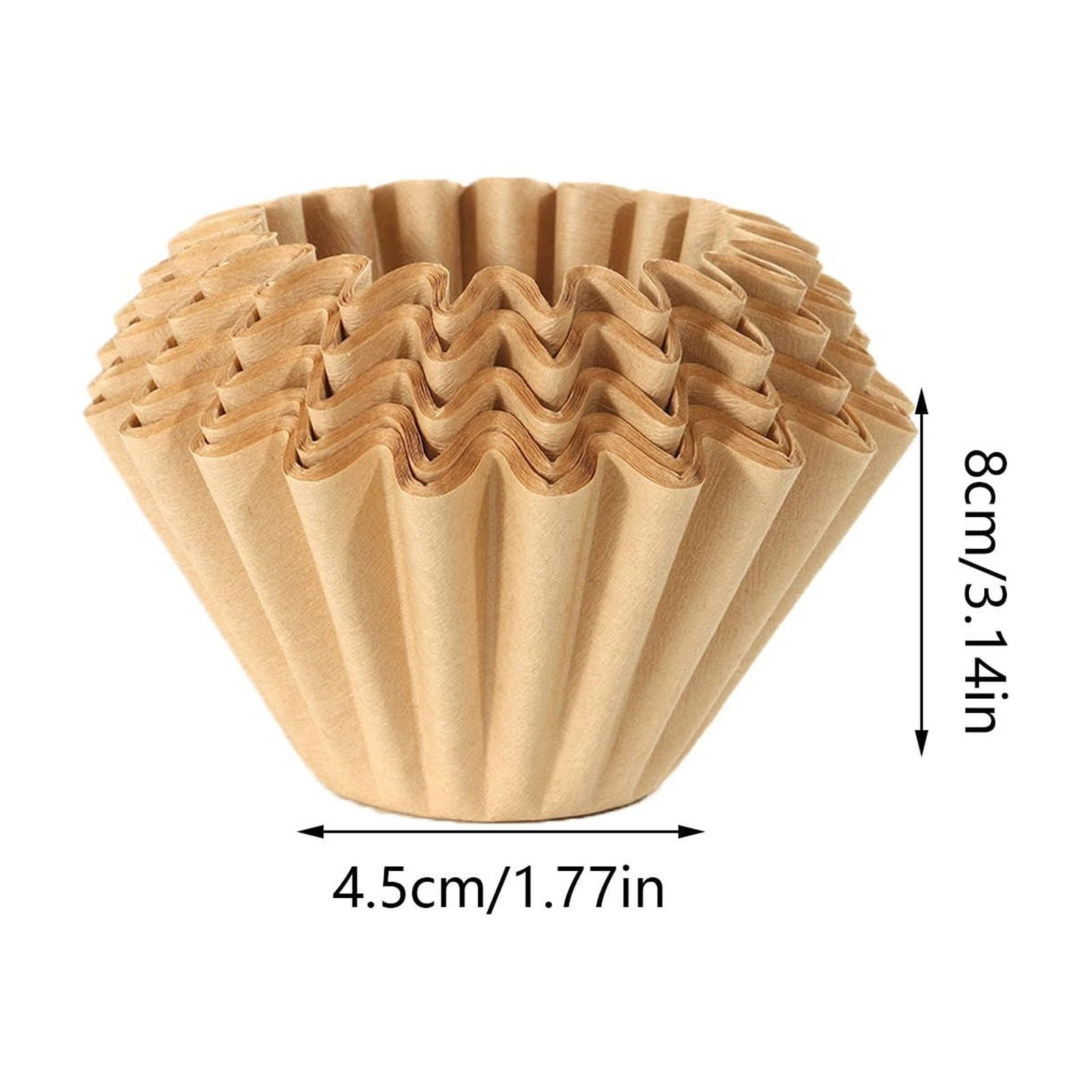 Coffee Filters Natural Unbleached Brown Biodegradable Extra Cup for ...