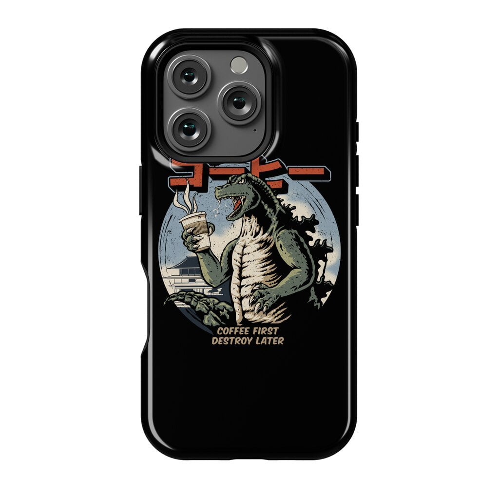 Coffee First Destroy Later 2 iPhone Case Compatible with iPhone 11 12 ...