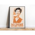 Coffee First Print Retro Kitchen Wall Art Coffee Poster Print Coffee ...