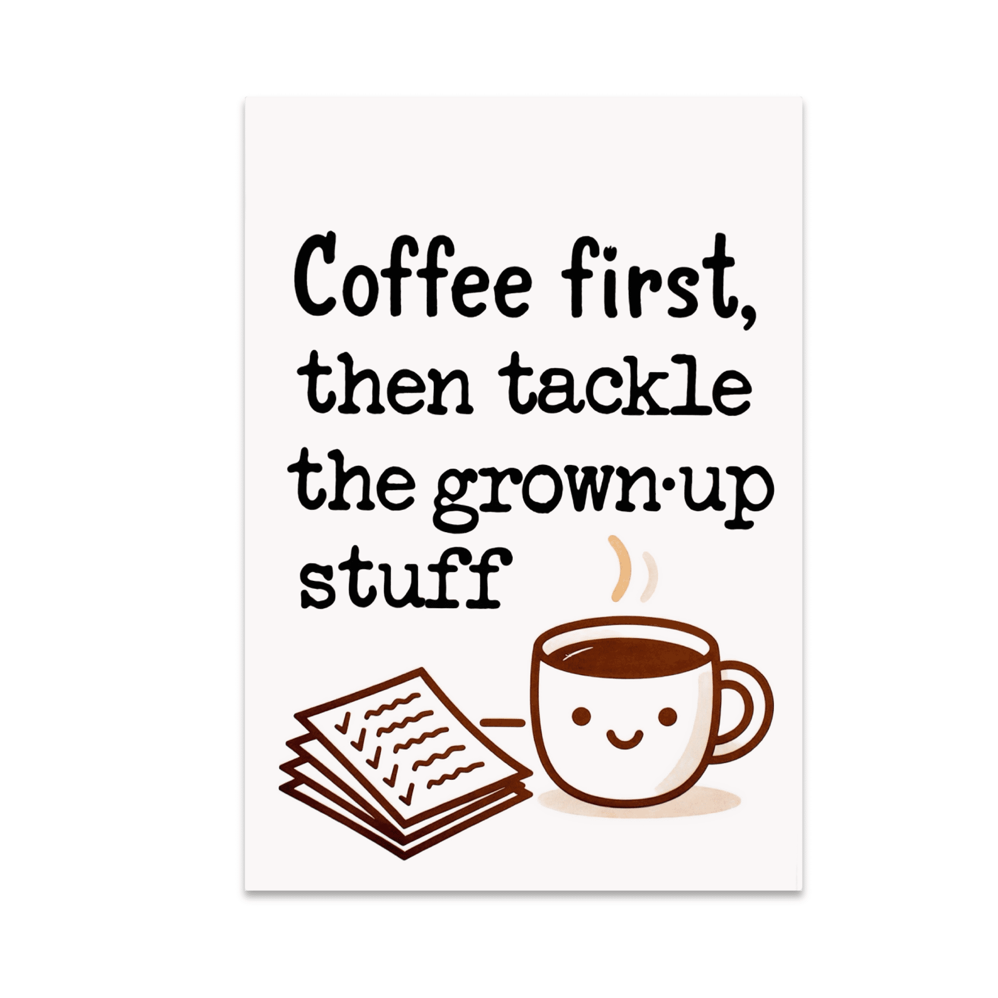 Coffee First Then Tackle Adulting - Coffee Enthusiast - 11 oz Ceramic ...