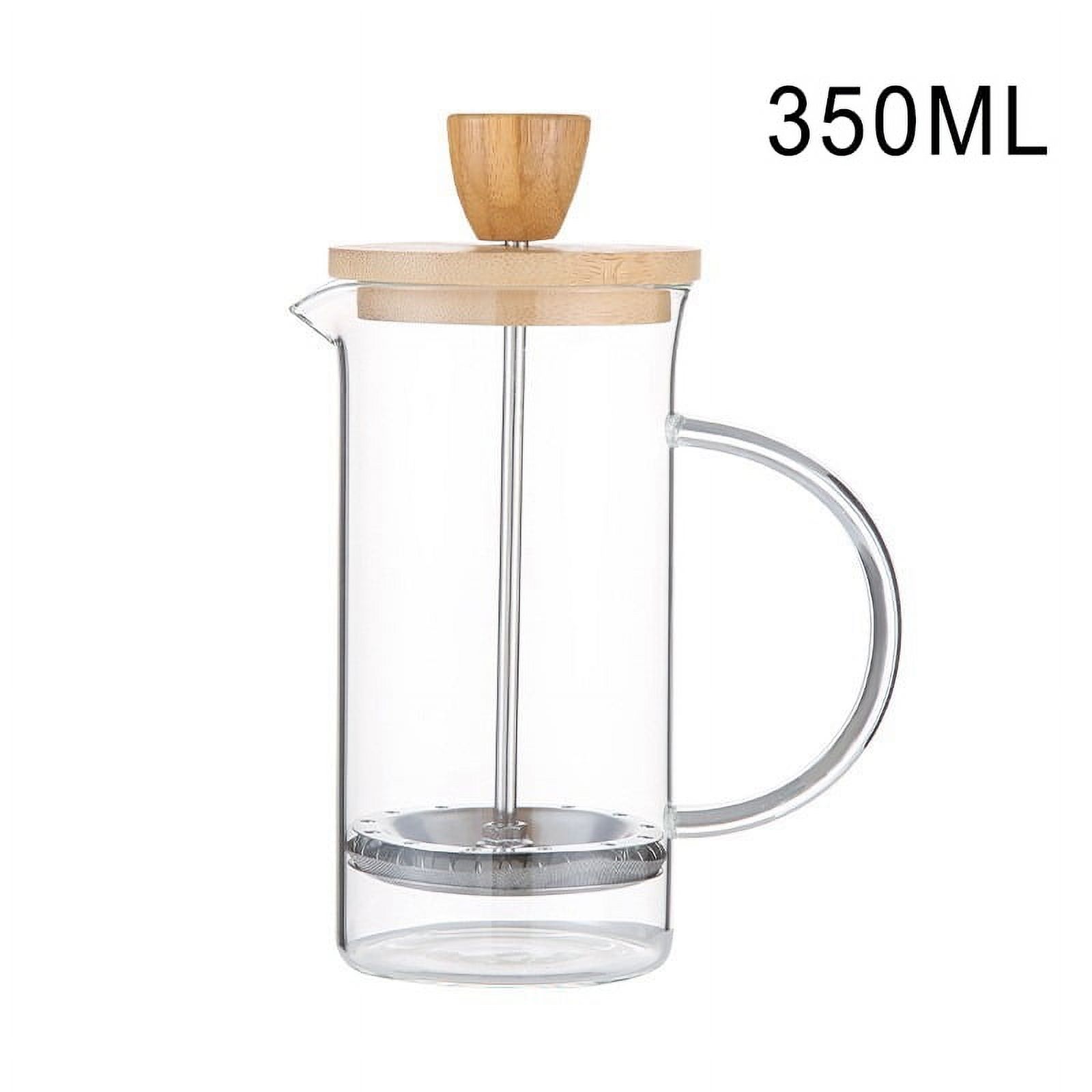 Coffee French Press Pot With Filter high borosilicate glass Hand Punch ...