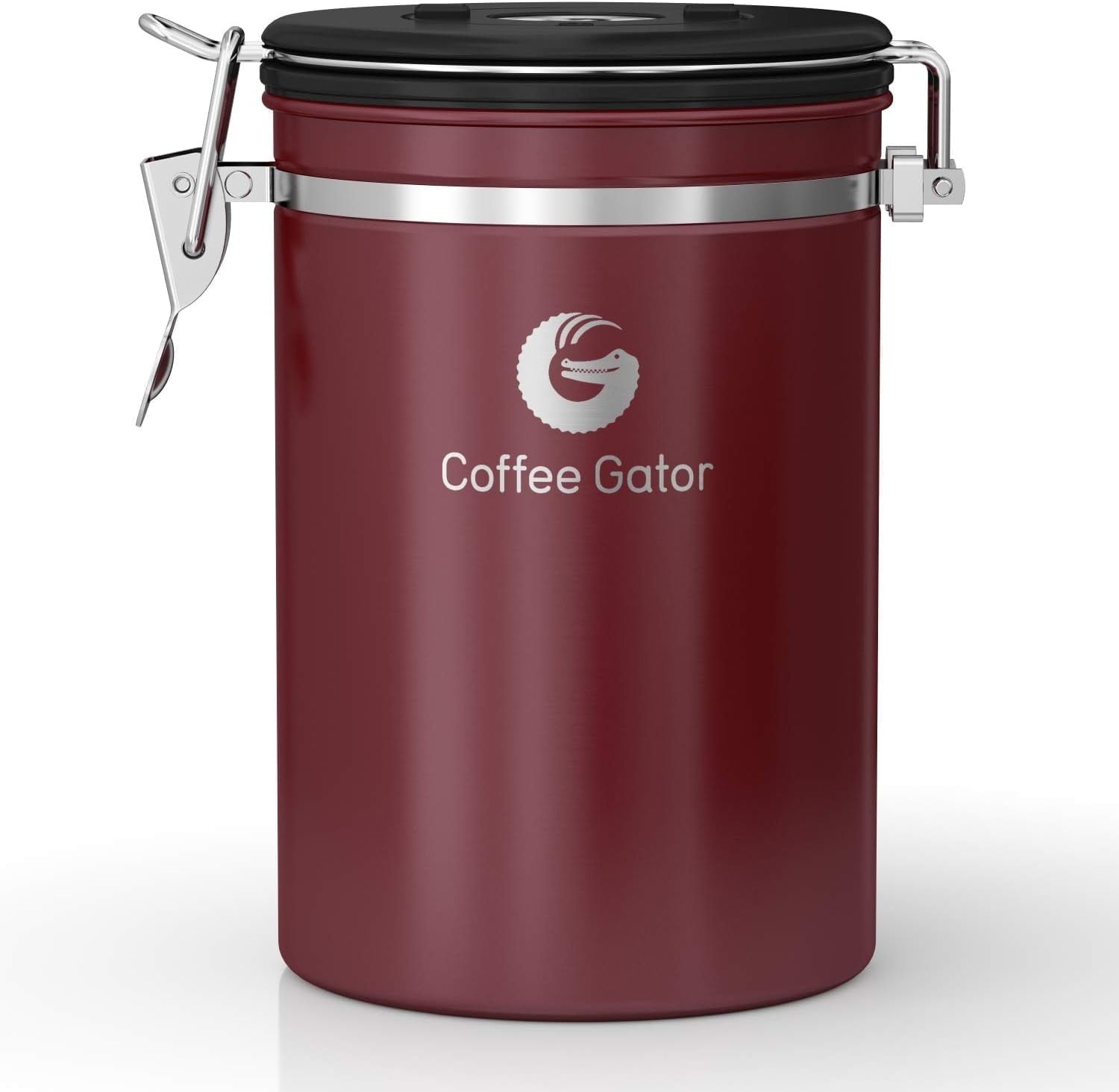 Coffee Gator Coffee Canister - 22oz Airtight Stainless Steel Kitchen ...