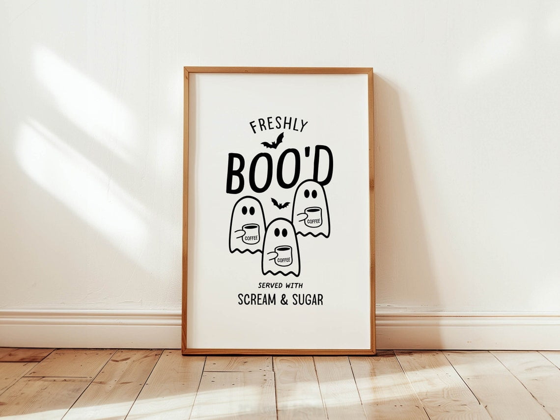 Coffee Ghost Bar Wall Art, Unframed Paper Print Size 24x36 - Walmart.com