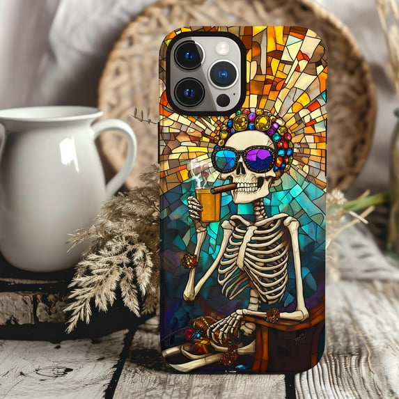 Coffee Glow Case With Playful Reading Inspired Artwork for iPhone 17 ...