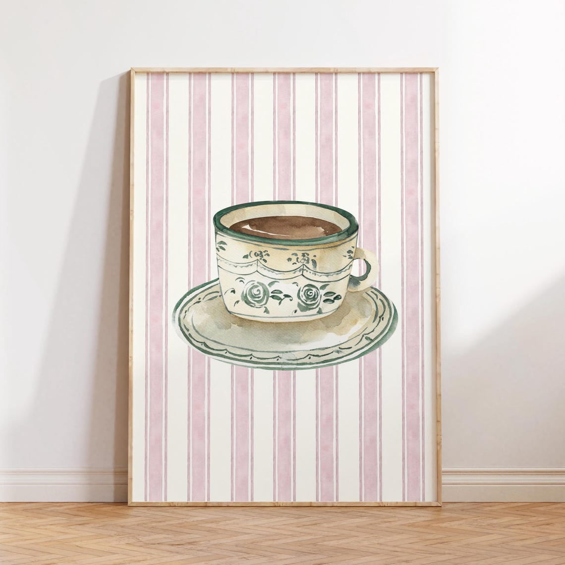 Coffee With Grandma Print, Coffee Bar Decor, Coquette Poster ...