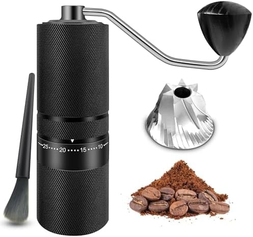 Coffee Grinder, 120 External Adjustable Settings Manual Coffee Grinder ...