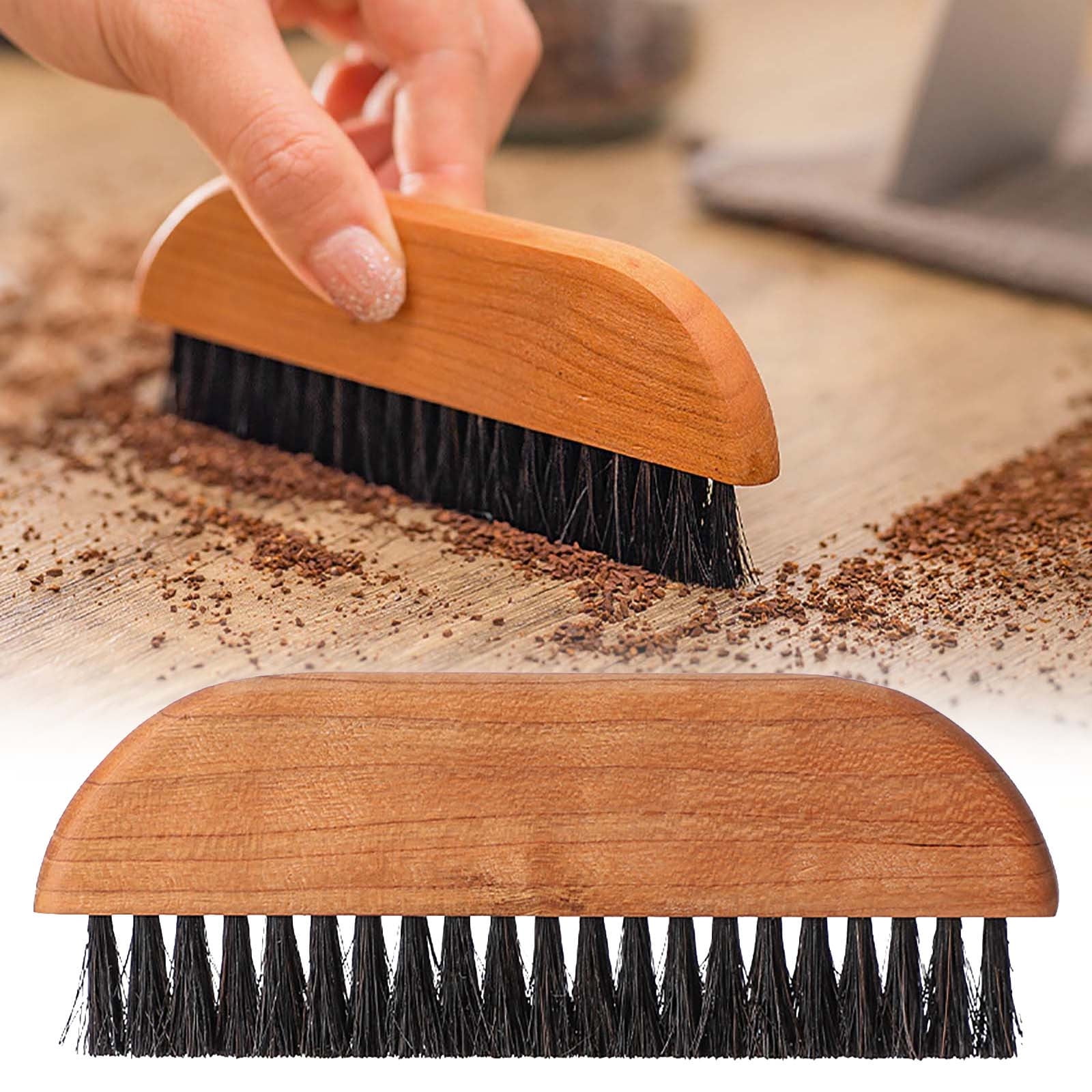 Coffee Grinder Brush Set | Wooden Handle Coffee Powder Cleaning Brush ...